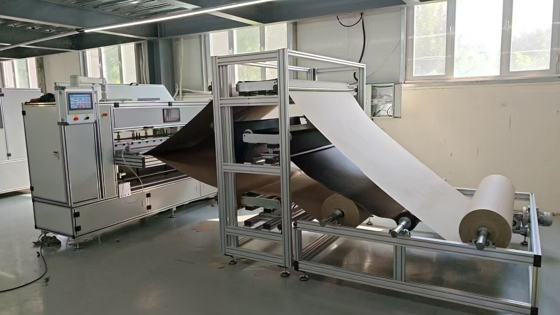 Filter Paper Knife Pleating Machine 1250mm Width PLC Control System